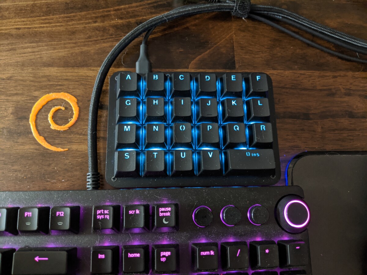 Koolertron 23 Key Blue LED Backlit Programmable Mechanical Gaming ...